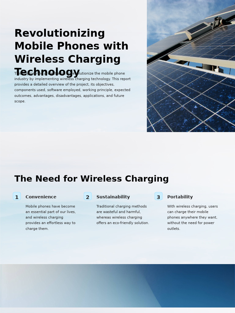 Revolutionizing Mobile Phones With Wireless Charging Technology Ppt1 Pdf Telephone Wireless