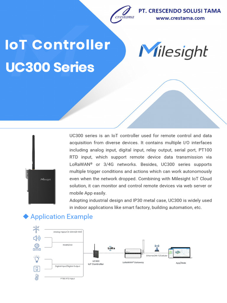 UC300 Series IoT Controller Datasheet V1.0 | PDF | Internet Of Things | Telecommunications