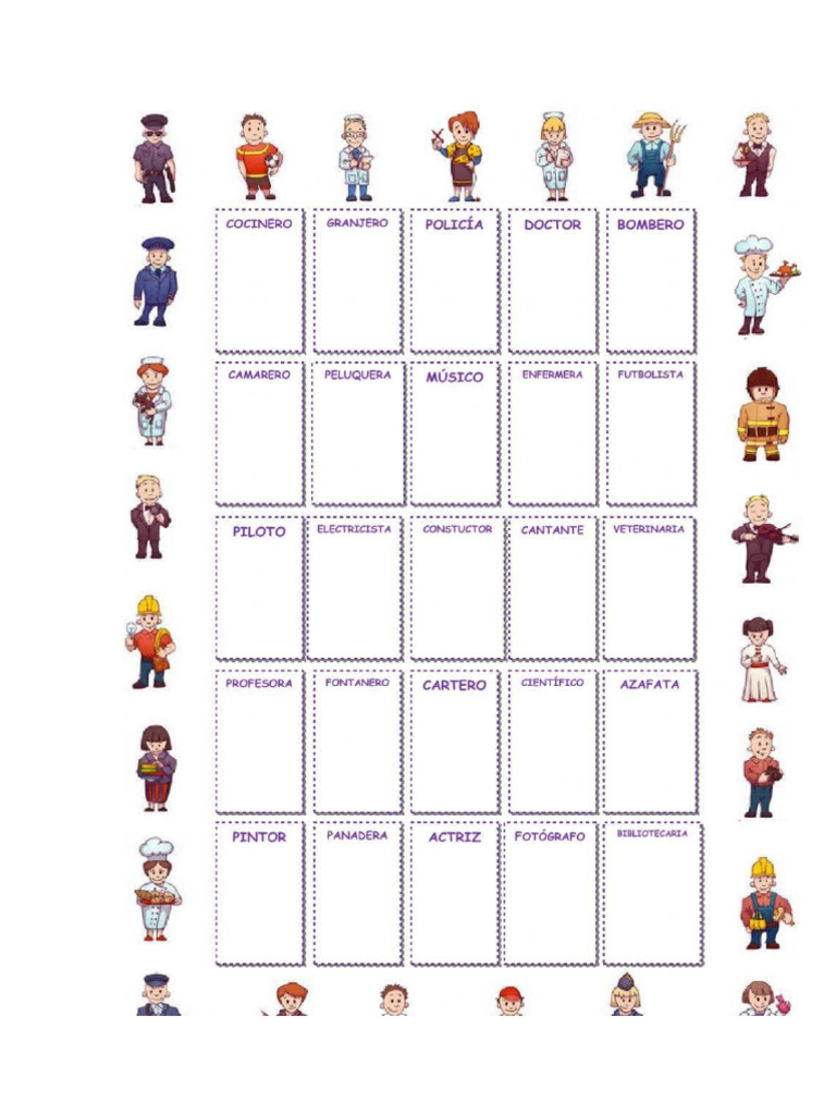 Adivinanzas Sobre Oficios y Profesiones | PDF
