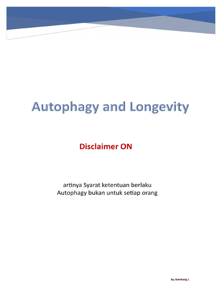 Basic Autophagy | PDF | Kesehatan Holistik