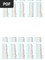 Multiplication Tables 11 to 30 | PDF
