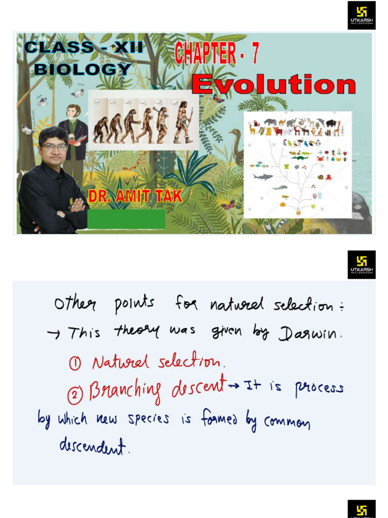 Part - 08 - Mechanism of Evolution | PDF