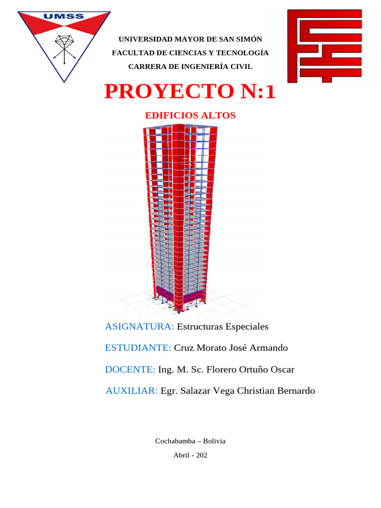 Proyecto 1 Informe | PDF | Rigidez | edificio