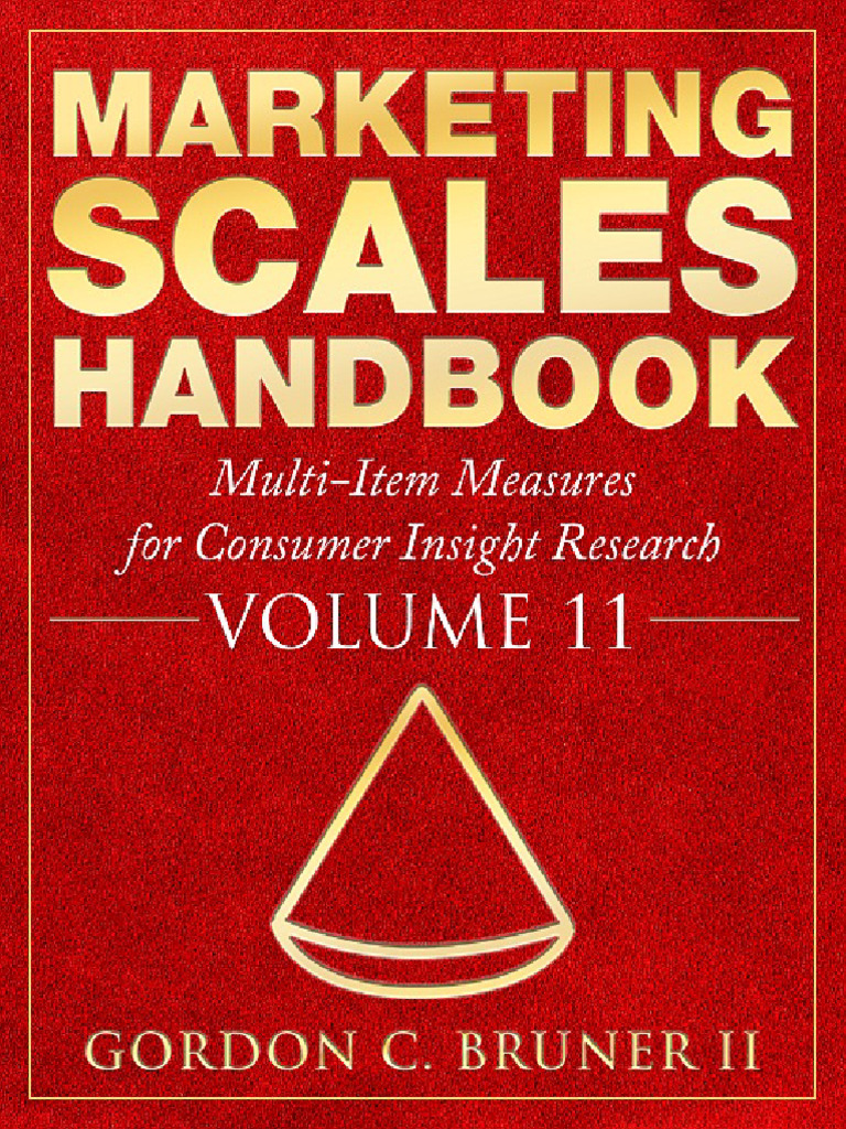 Marketing Scales Handbook Volume 11 | PDF | Affect (Psychology) | Brand