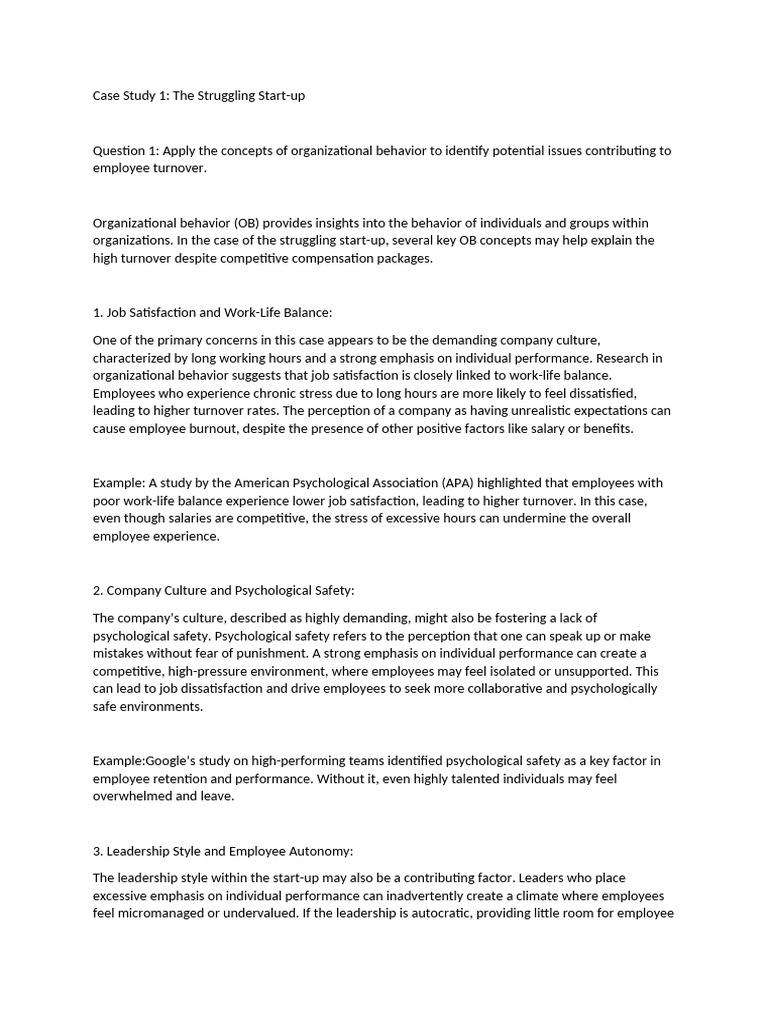 Organisation Behaviour As1 | PDF | Employee Retention | Reinforcement