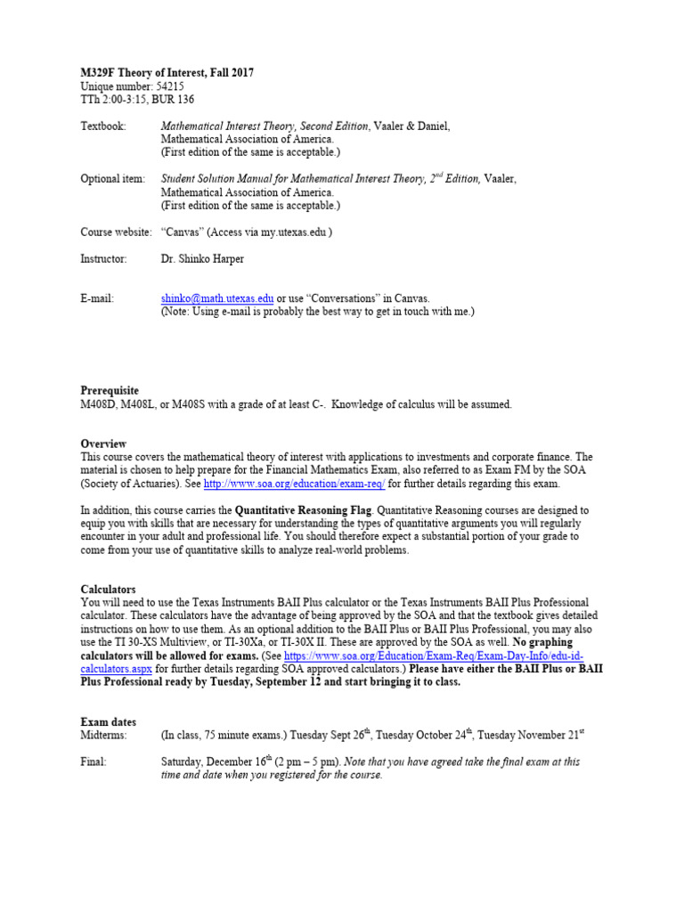 Mathematical Interest Theory, Second Edition: Shinko@math - Utexas.edu ...