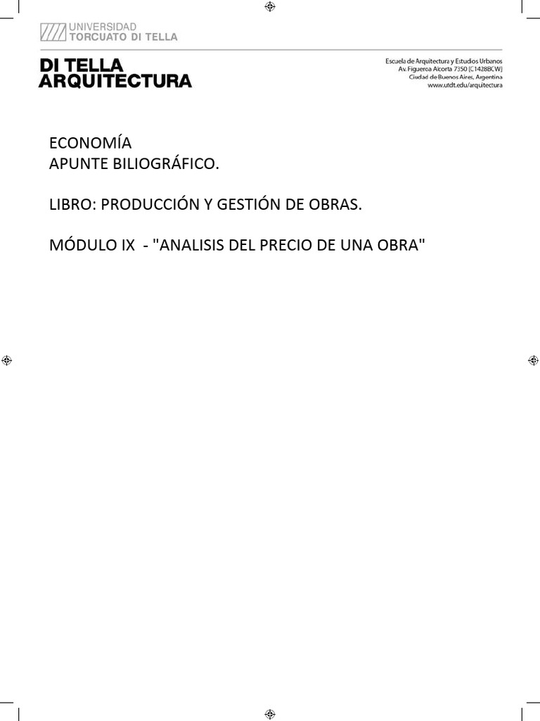 Análisis del Precio en Obras de Construcción | PDF | Business | Derecho ...