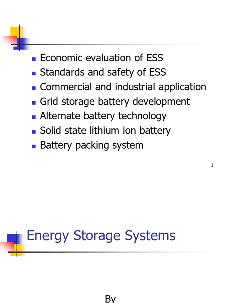AC ppt 1 Energy Storage System | PDF | Energy Storage | Fuel Cell