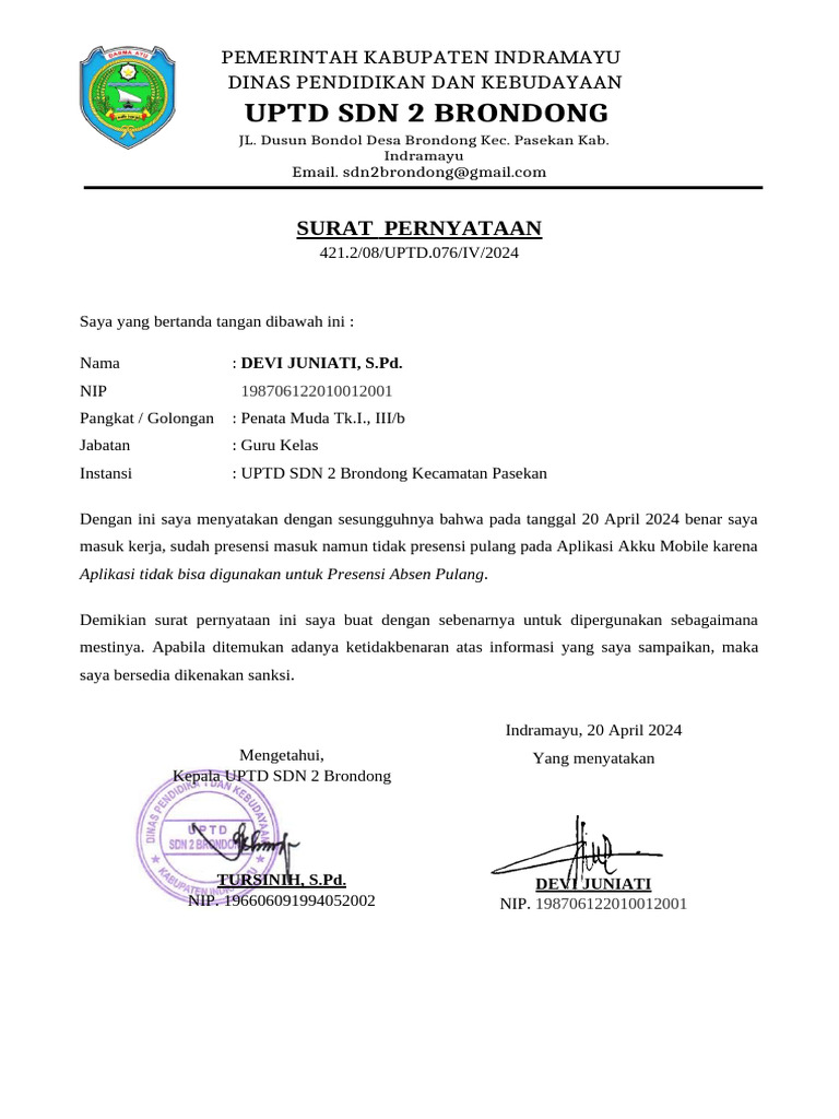 Lupa Absen Devi | PDF