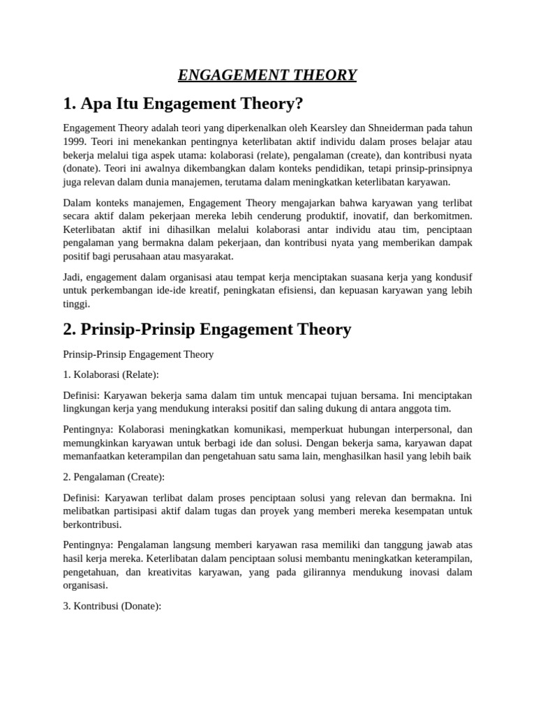 ENGAGEMENT THEORY.script | PDF