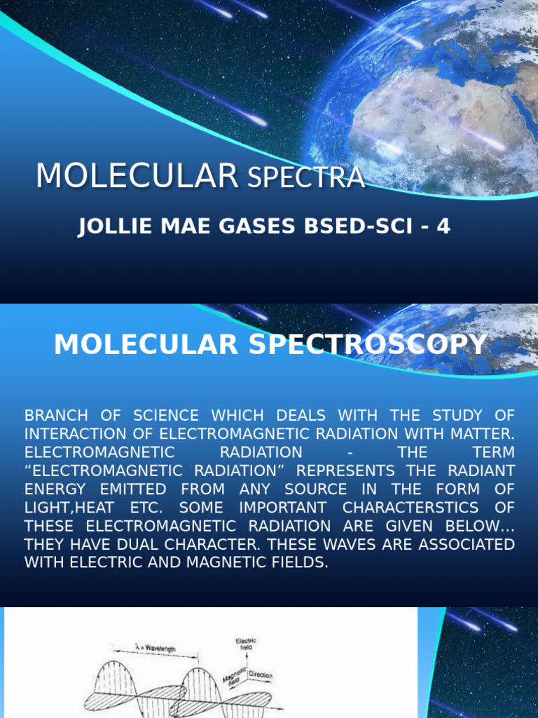 Molecular Spectra | PDF | Electromagnetic Spectrum | Emission Spectrum