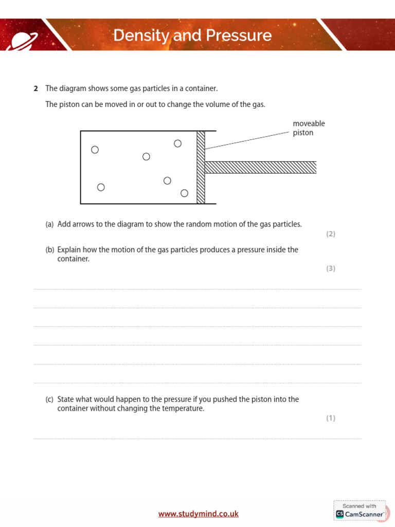 Density Pressure Topic Questions | PDF | Gases | Water