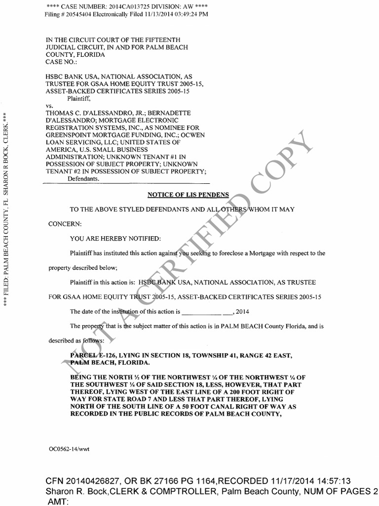 LIS PENDENS | PDF | Real Property Law | Natural Resources Law