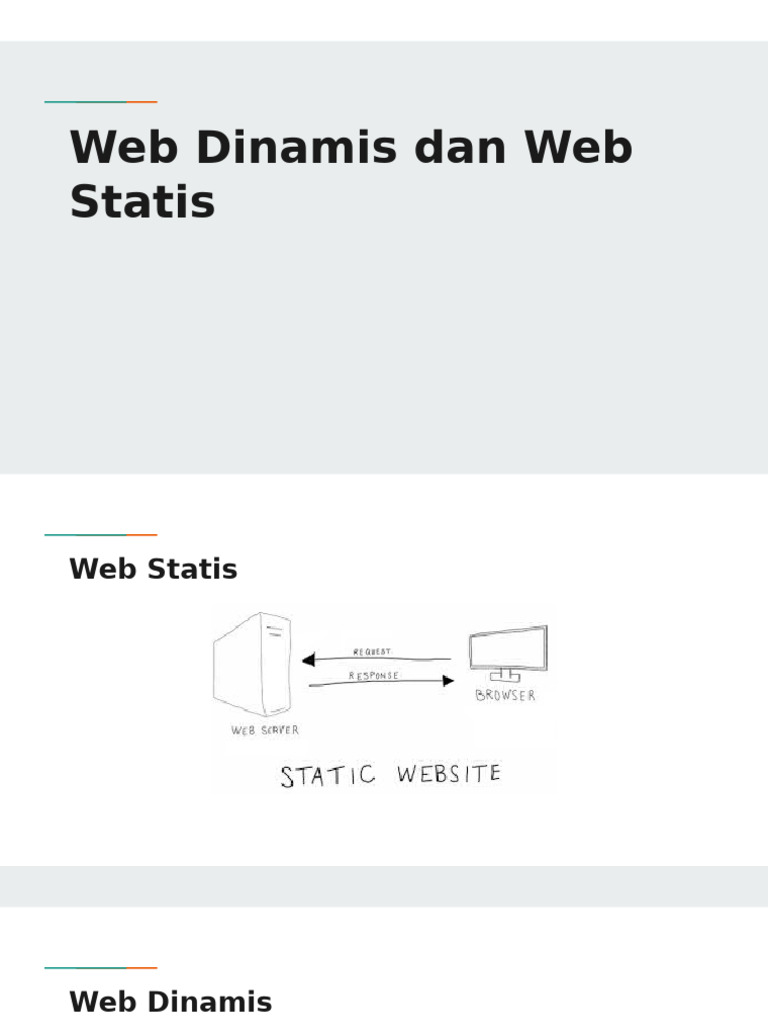 Web Dinamis Dan Web Statis | PDF