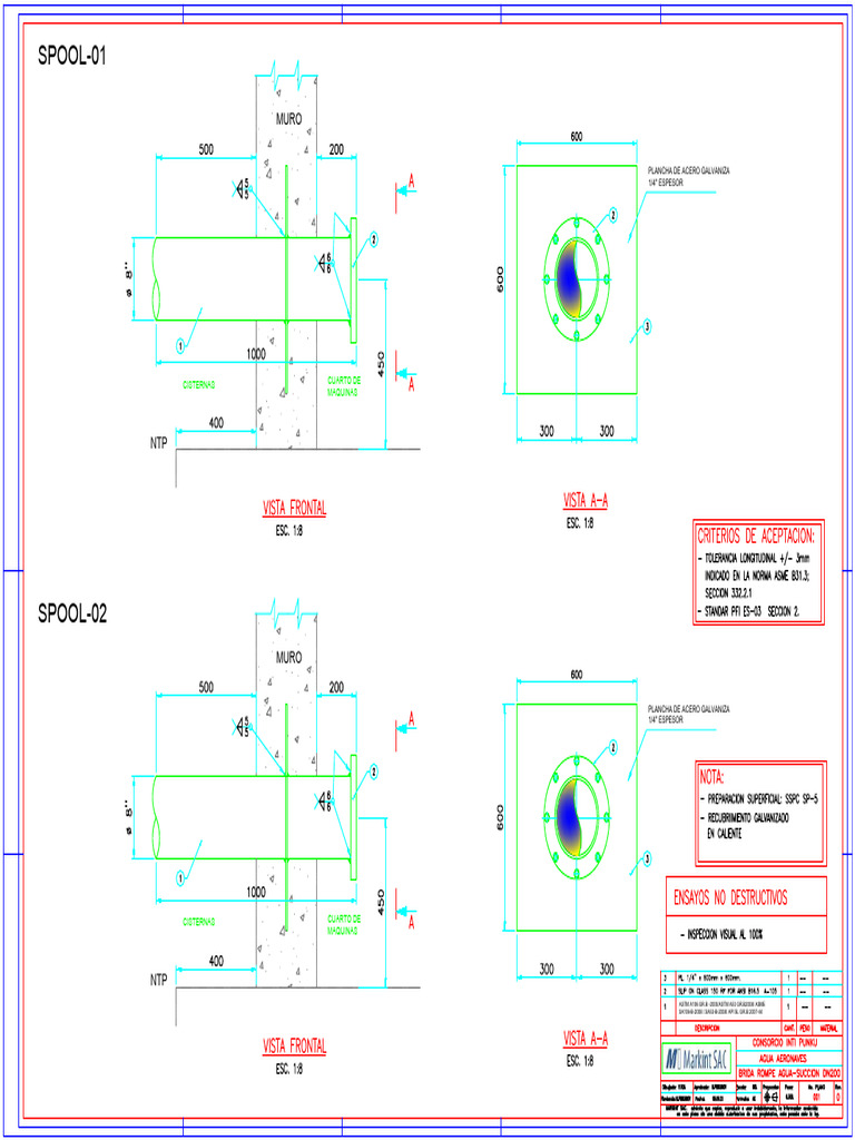 1.0 Brida Rompe Agua - Succion DN200 - Agua Aeronaves | PDF | Tecnología