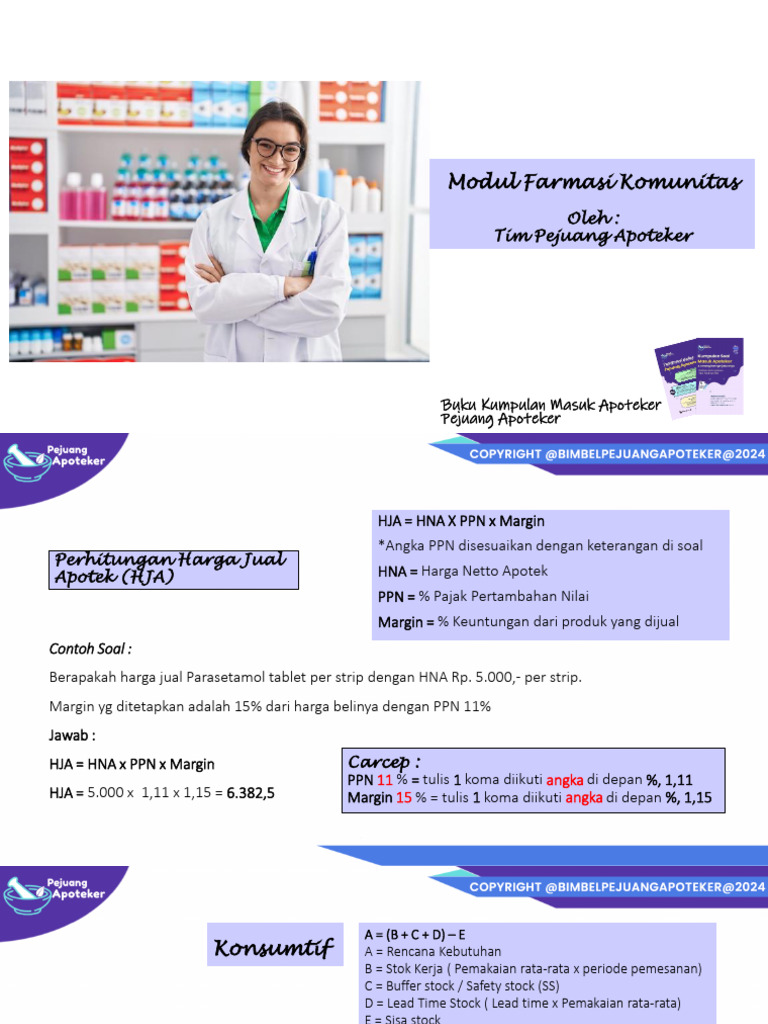 Modul Farmasi Komunitas & Farmasetika | PDF