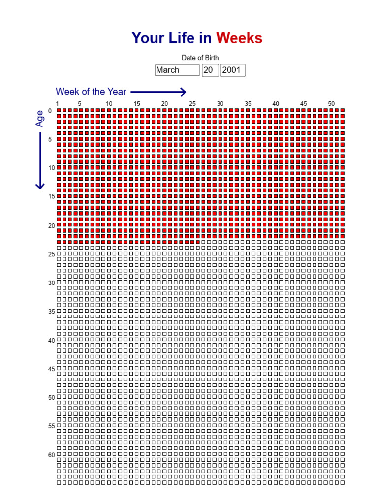 Your Life in Weeks - Interactive | PDF