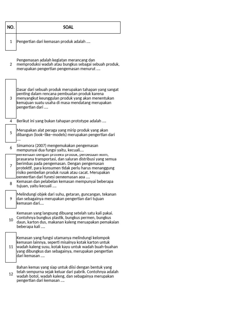 Soal PKK Kelas Xi | PDF | Seni