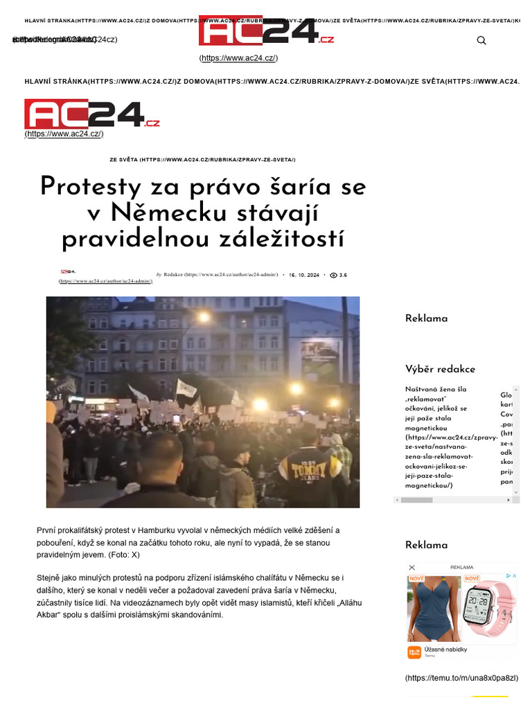Protesty Za Právo Šaría Se V Německu Stávají Pravidelnou Záležitostí ...