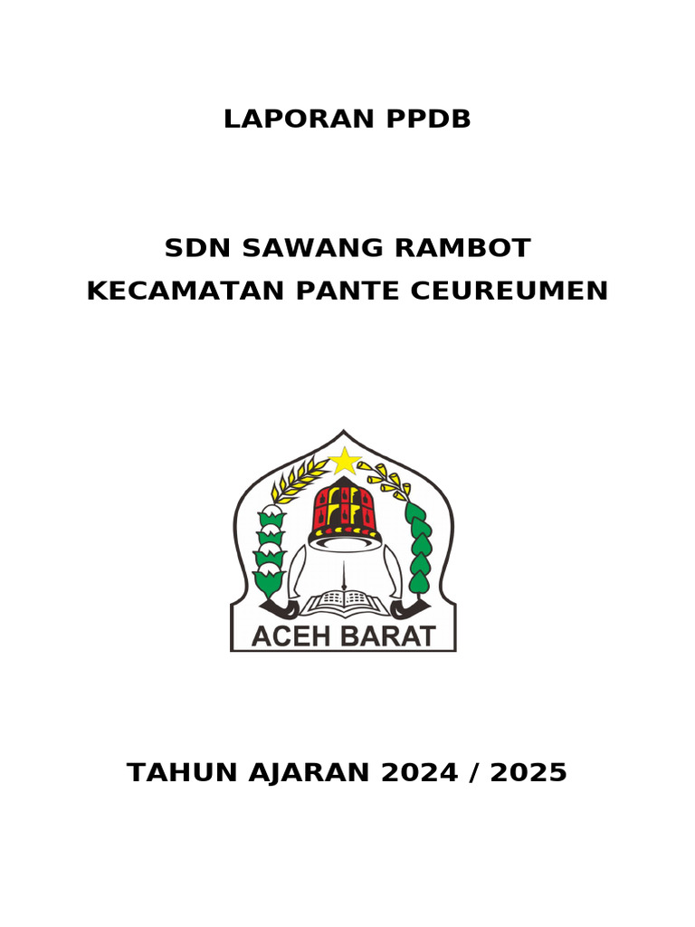 Cover Laporan PPDB | PDF