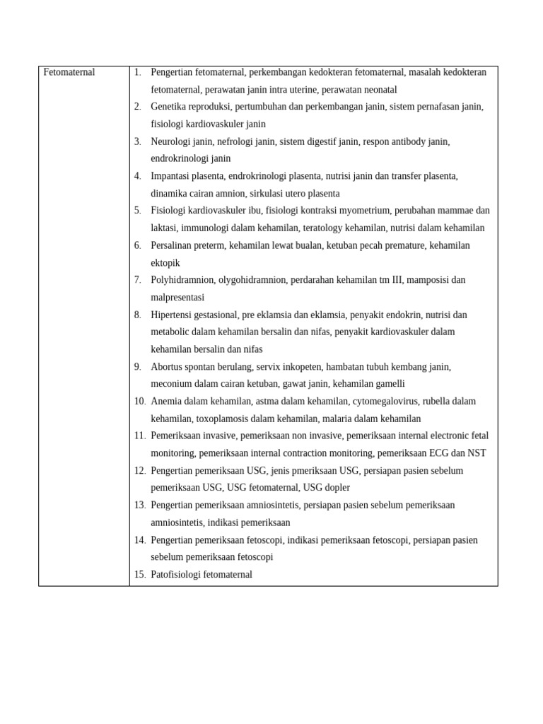 Panduan Lengkap Fetomaternal dan Perawatan | PDF