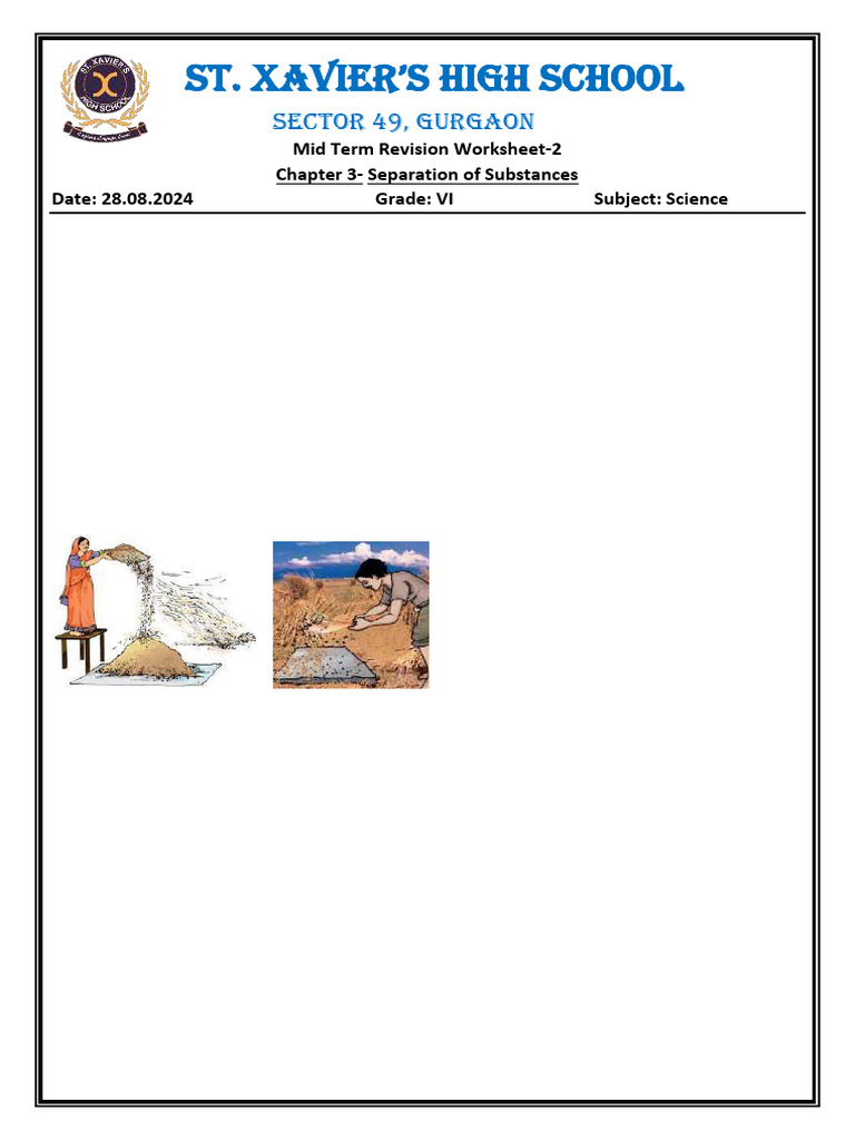 Chapter 3 - Separation of Substances | PDF | Science & Mathematics