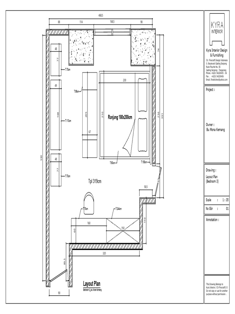 Bedroom 3 - Layout Plan | PDF