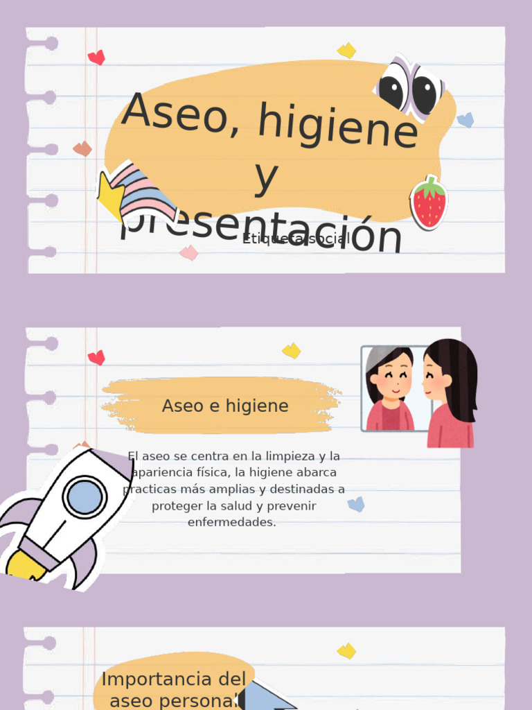 Aseo, Higiene y Presentación | PDF