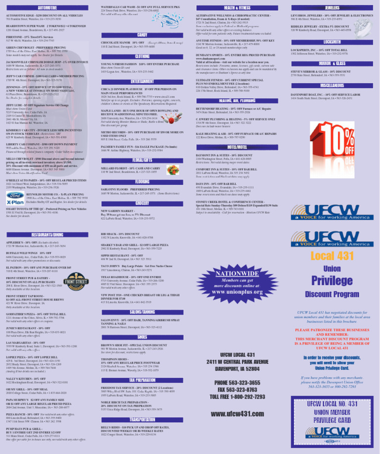 Layout+1+-+2022 Ufcw Rewards Brochure1 | PDF