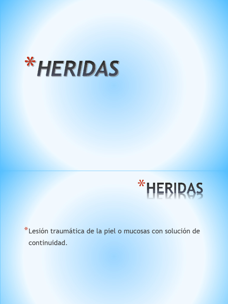 Heridas[1] | PDF | Herida | Causas de la muerte