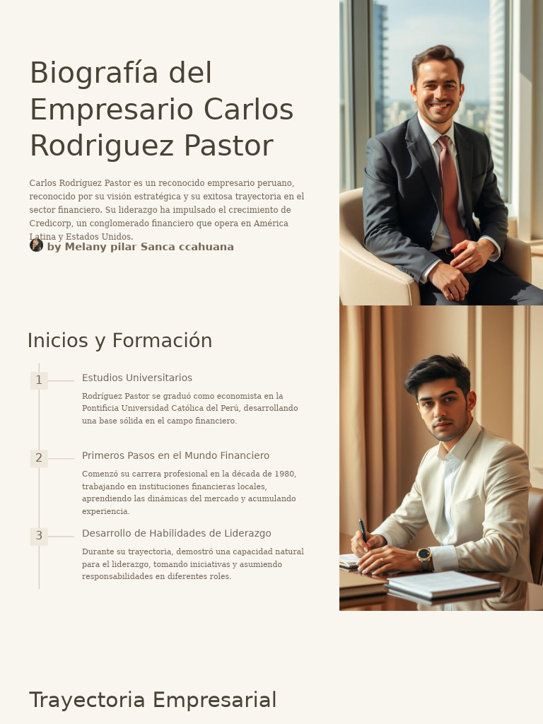Biografia Del Empresario Carlos Rodriguez Pastor | PDF | Liderazgo ...