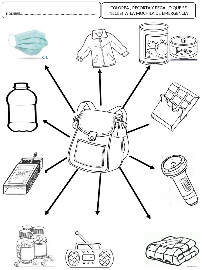 Fichas de Mochila de Emergencia (1) | PDF