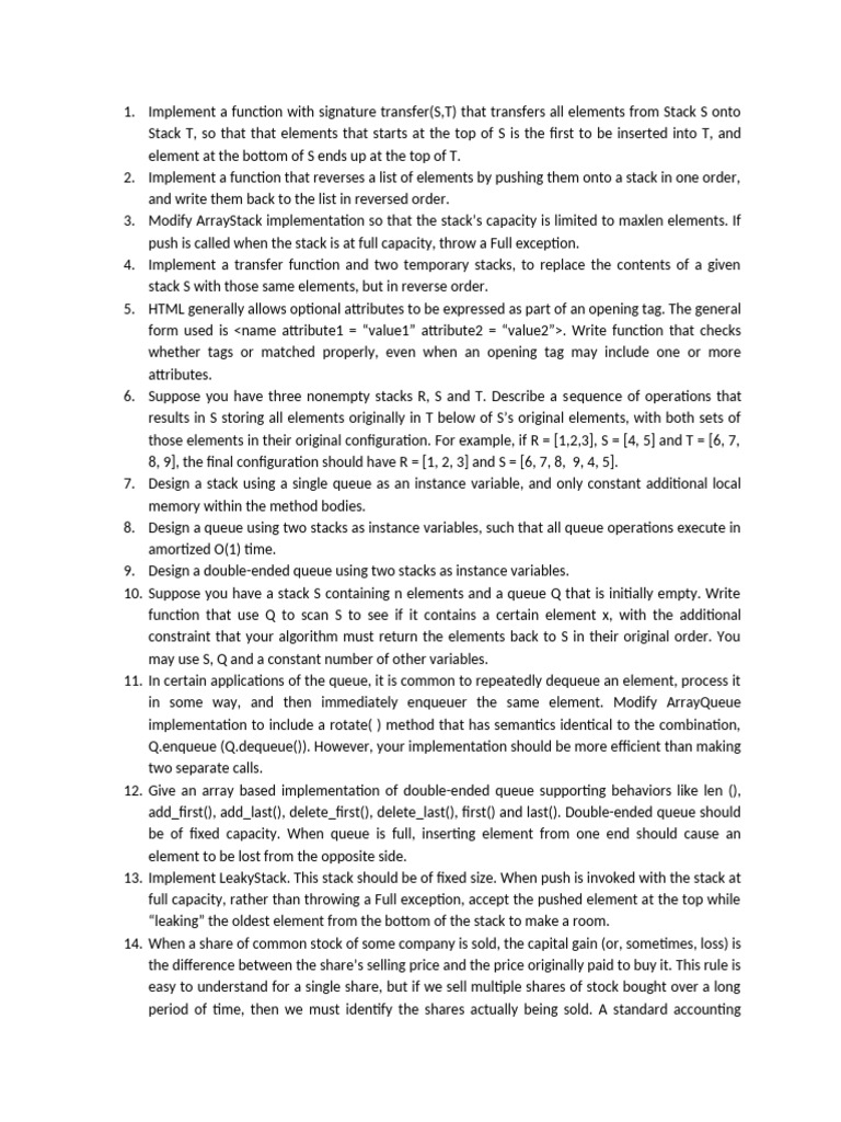 Stacks Queues | PDF | Queue (Abstract Data Type) | Software Engineering