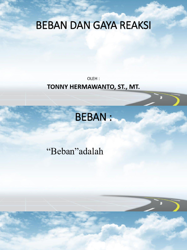 Jenis Beban dan Gaya Reaksi Konstruksi | PDF
