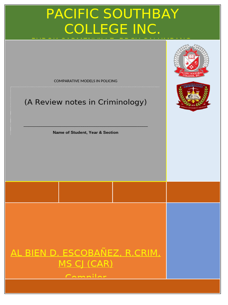 Lea 2 Comparative Models in Policing | PDF