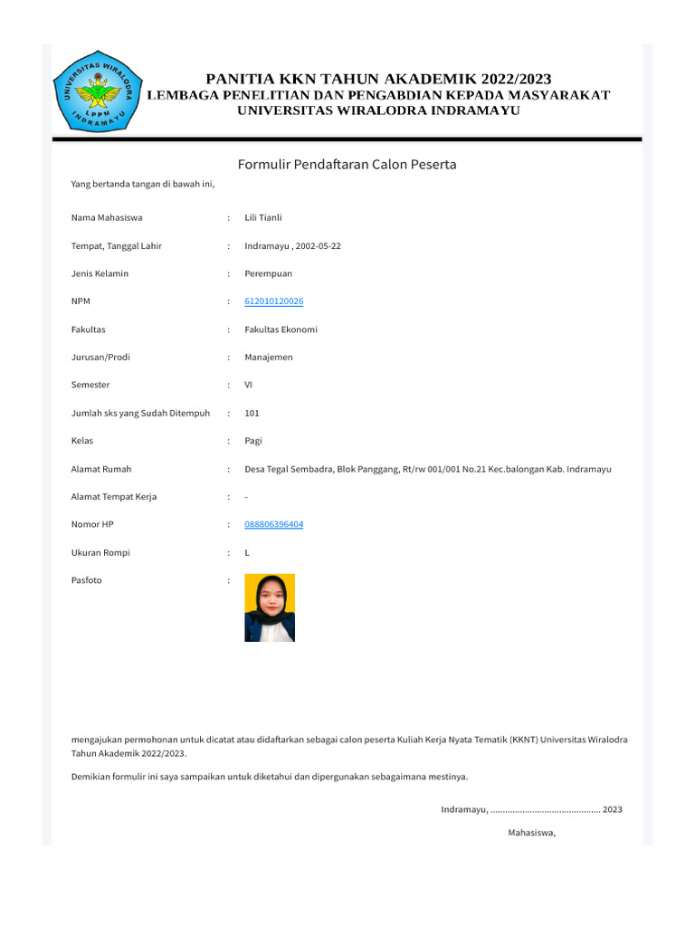 Formulir | PDF