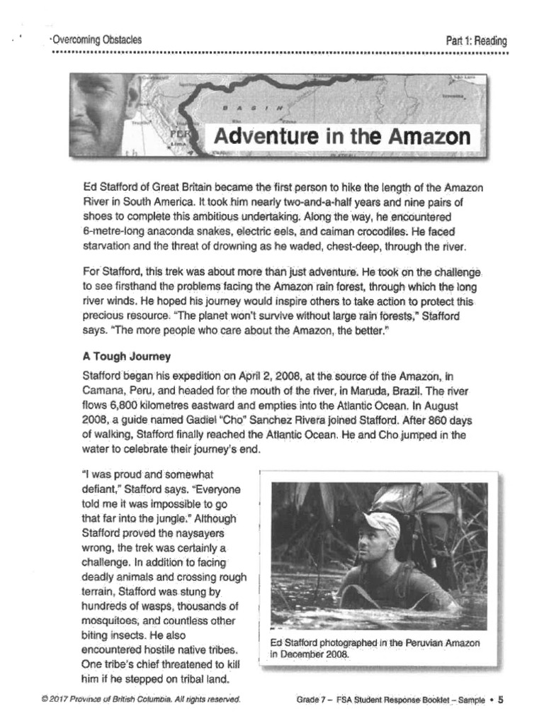 Adventures in The Amazon Text Only | PDF