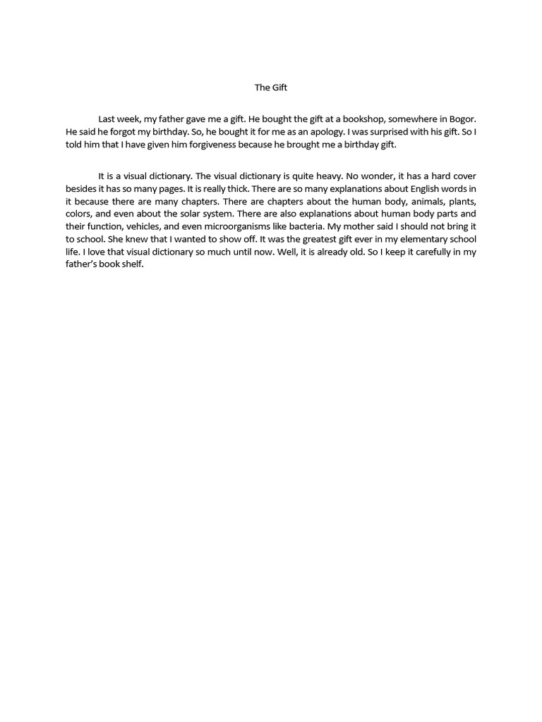 The Gift | PDF | Language Arts & Discipline