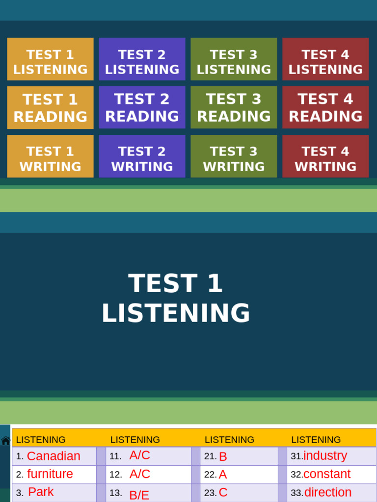 Ielts 3 - Practice Test - Answer Key | PDF | Art