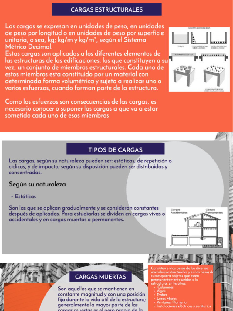 Presentación Cargas Estructurales | PDF