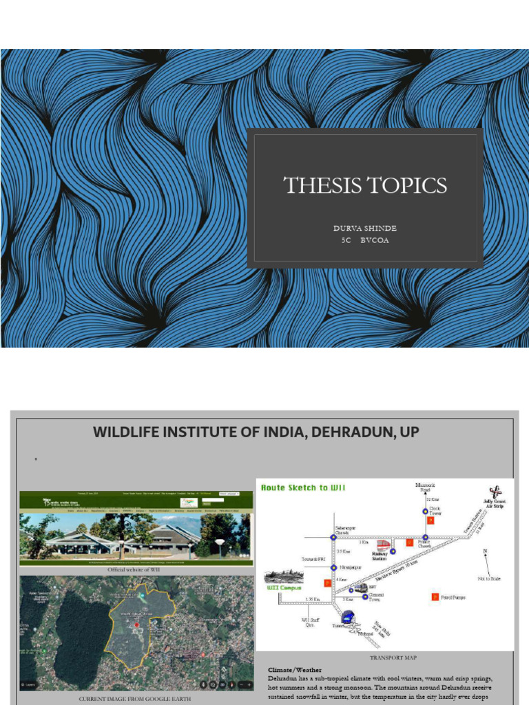 THESIS TOPICS (Autosaved) - Compressed | PDF | Conservation Biology | Earth Sciences