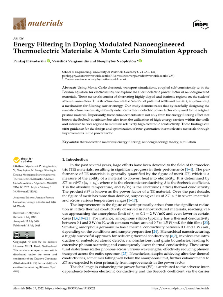 materials-17-03522 | PDF | Electrical Resistivity And Conductivity | Doping (Semiconductor)