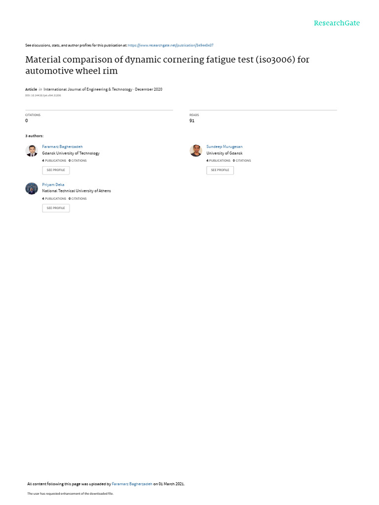 Materai Comparison of CFT in Automotie | PDF | Composite Material ...