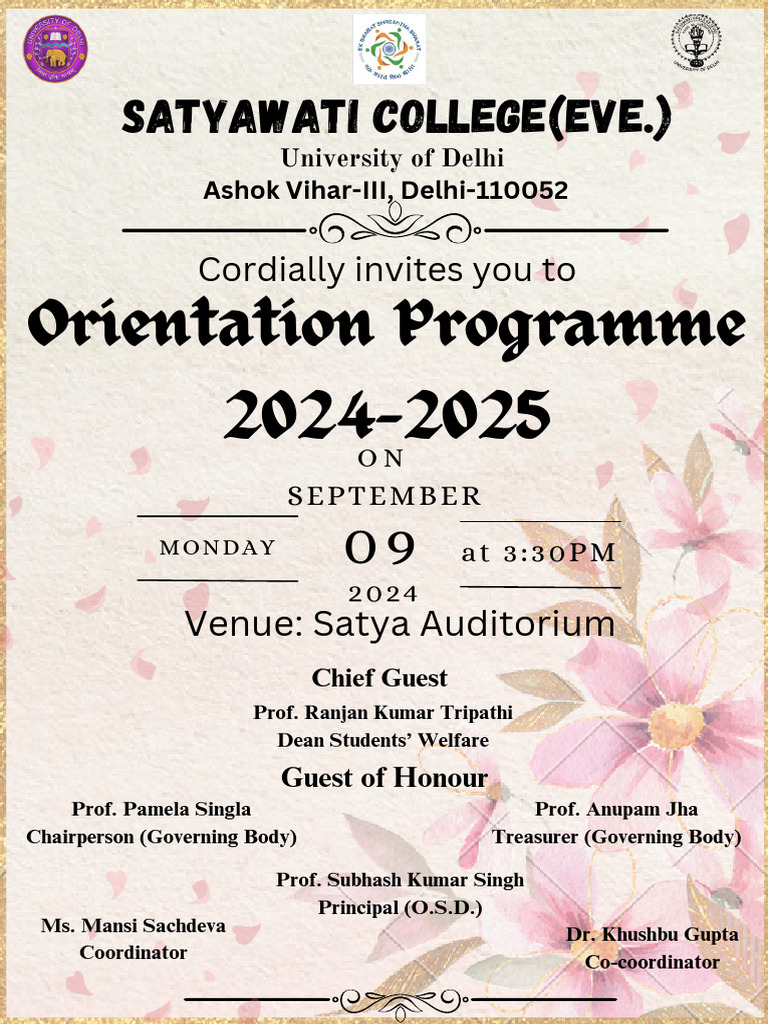 Orientation Invitation | PDF