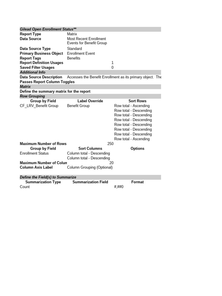Open Enrollment Status Matrix 0 | PDF | Matrix (Mathematics) | Data
