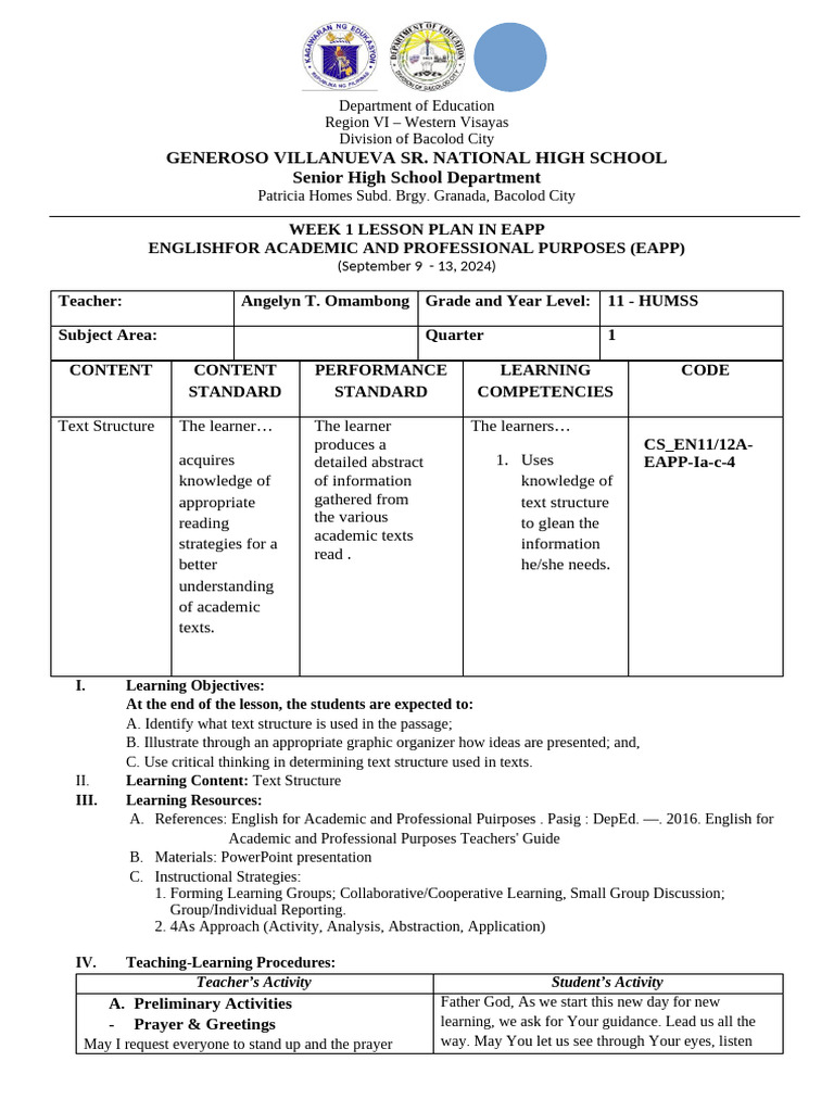 WLP Q1 WEEK2 | PDF | Learning | Information