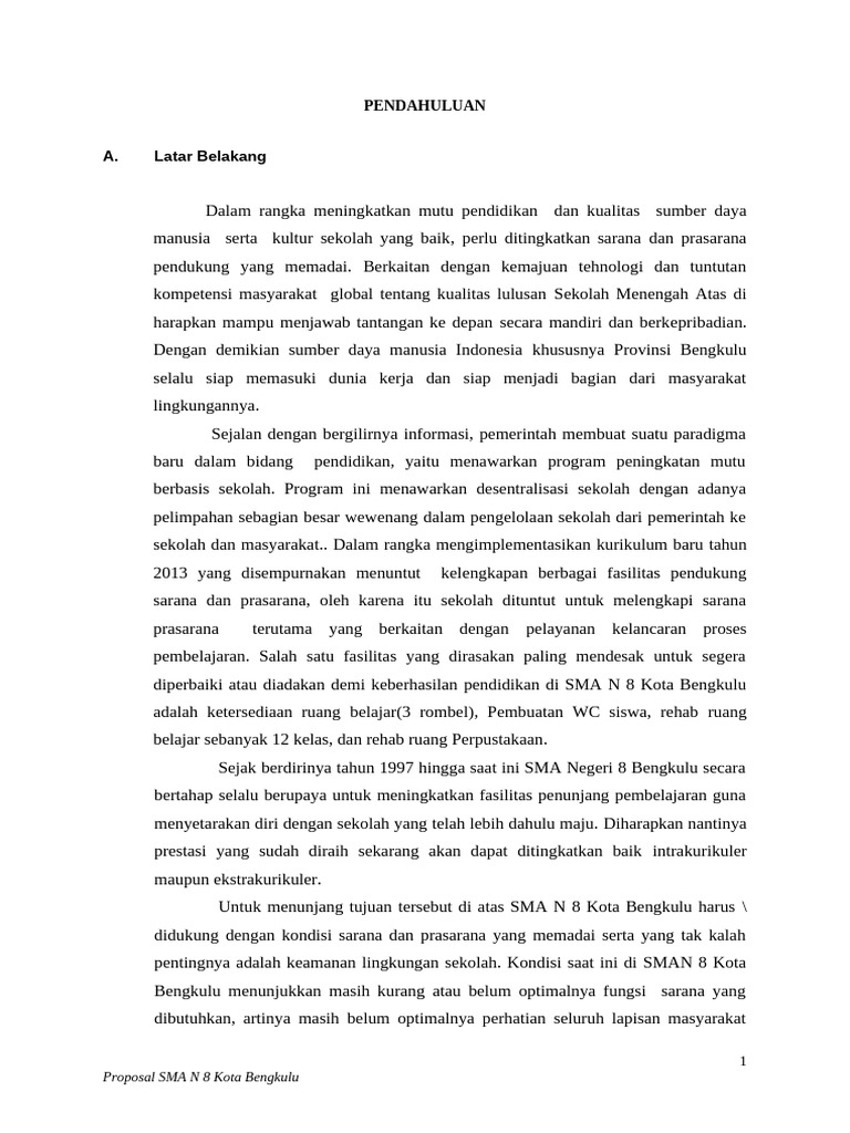 Proposal Pendataran Lahan | PDF