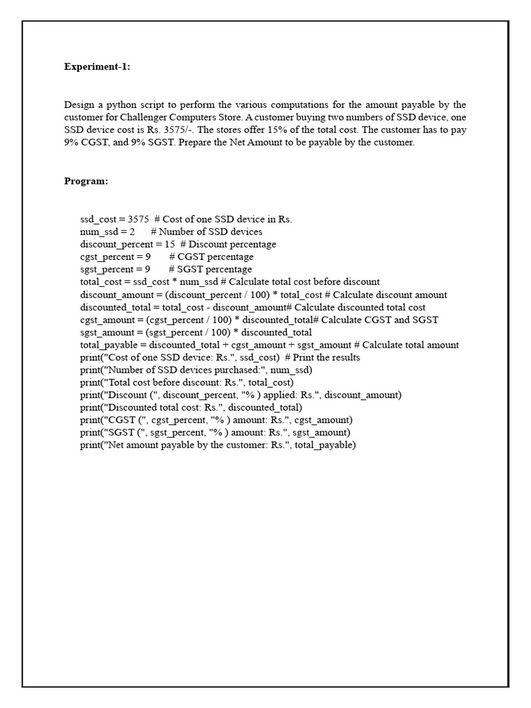 Lab Programs | PDF | Parameter (Computer Programming) | Computing