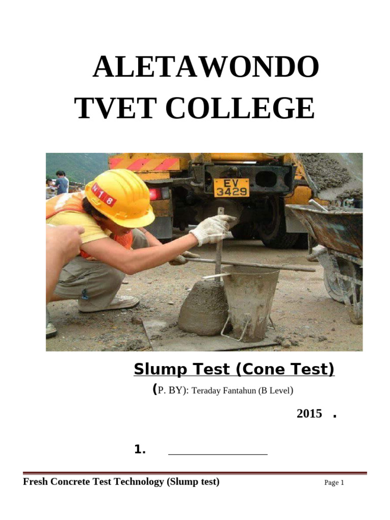 Slump Cone Proposal | PDF