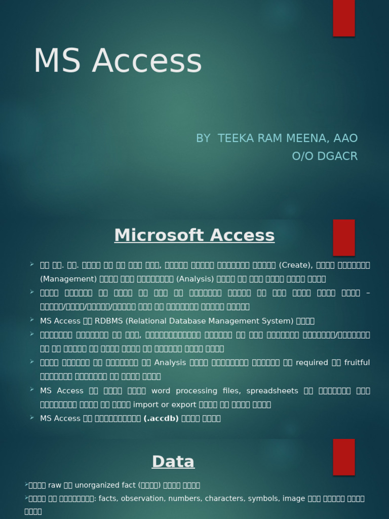 Ms Access 13.05.2024 | PDF
